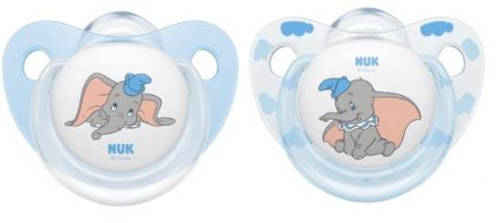 Nuk Smoczek Uspokajający Silikonowy 6-18 m-cy Disney Dumbo 2szt box 39526 | Babyhit.pl