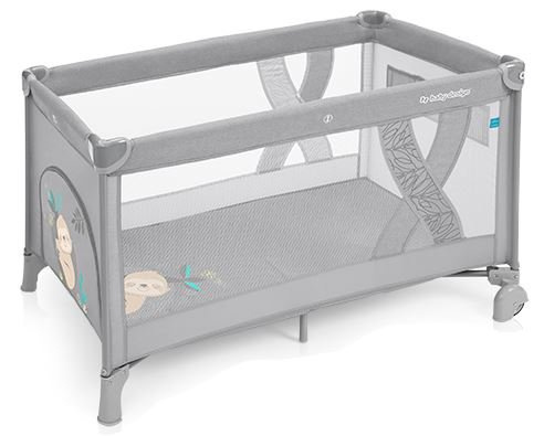 Baby Design Simple Łóżeczko Turystyczne Light Grey 20925 | Babyhit.pl